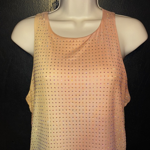 Bailey 44 | Tops | Nwot Bailey 44 Sparkling Tank Top Tan And Brown Tie ...